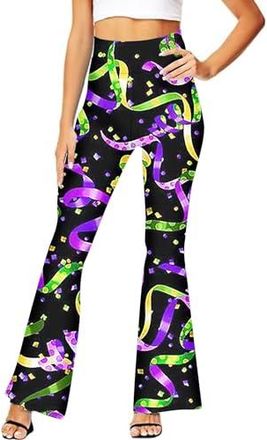 Generic Jean Taille Haute &Eacute;lastique Femme Cuir L&eacute;ger Oversize Int&eacute;rieur Portefeuille Randonn&eacute;e Cuire Tencel La Ceinture Decontracte Ivoire Fleur Chevilles Noe