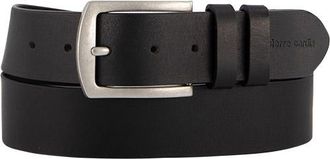 Pierre Cardin Herren Gürtel schwarz Glattleder