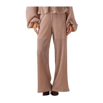 Notre-V Nv-Gillian Wide Hosen - - Trousers - Damen - Rosa - L