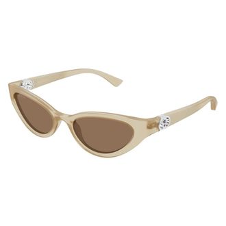 Gucci Cat Eye Sonnenbrille - - Accessories - unisex - Beige - 52 MM