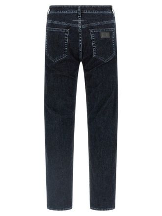Maison Margiela Mens Black Cotton Straight-Leg Jeans Clothing