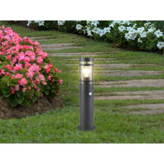 Reality Reality Leuchten - Pollerleuchte paloma mit Bewegungsmelder in Anthrazit, H&ouml;he 50cm