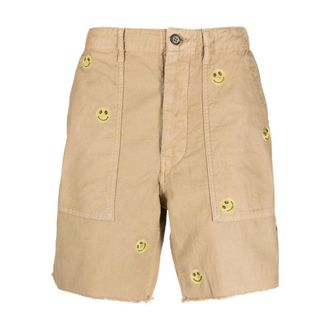 President's Grafikdruck Baumwollshorts - - Shorts - Herren - Beige - W33