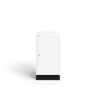 Bisley Multi Ablageschrank; 29er Serie, abschlie&szlig;bare Fl&uuml;gelt&uuml;r mit Sockel; linksseitig &ouml;ffnung; Ma&szlig;e: H 670 x B 349 x T 460 mm; Farbe: 696 verkehrswei&szlig;