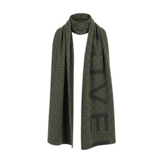 Givenchy Logo Wollschal - - Accessories - unisex - Gr&uuml;n - ONE SIZE