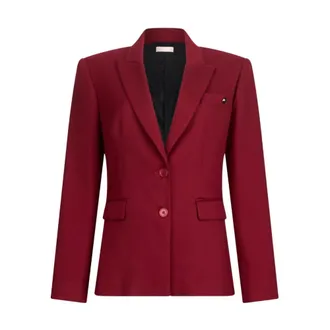 Liu Jo Femme, Vestes, Rouge, Taille: 40 FR Chic Rouge Vêtements dextérieur Aw25