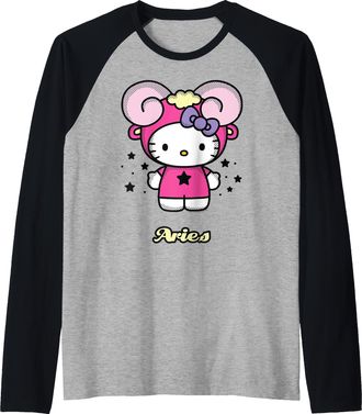 Hello Kitty Aries Star Sign Raglan