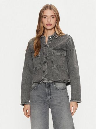 Vero Moda Jeansjacke Ellas 10321886 Grau Regular Fit