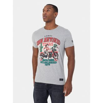 Brave Soul T-Shirt MTS-149PINUP Grau Straight Fit