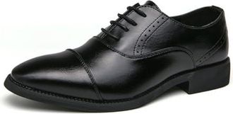 Minitoo Chaussures basses à lacets pour homme - Fashion Business Oxfords, Y8782 Noir, 39 EU
