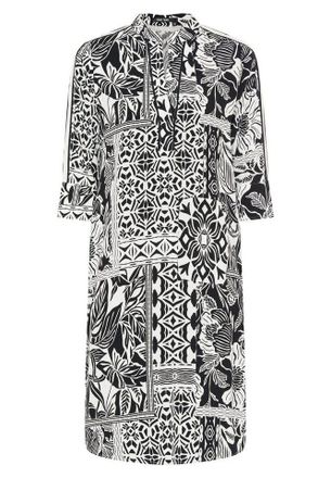 Marc Aurel Midikleid mit Patchwork-Print