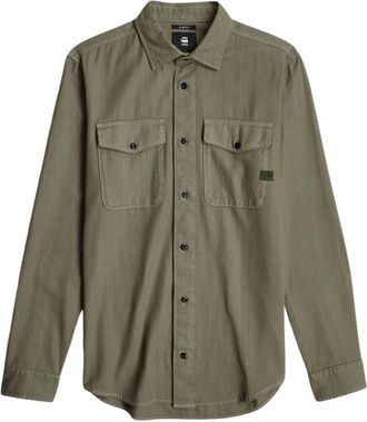 G-Star Homme, Chemises, Vert, Taille: L Casual Chemises