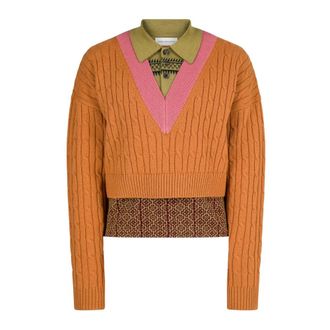 Dries Van Noten Pull Medan - - Knitwear - Herren - Orange - M