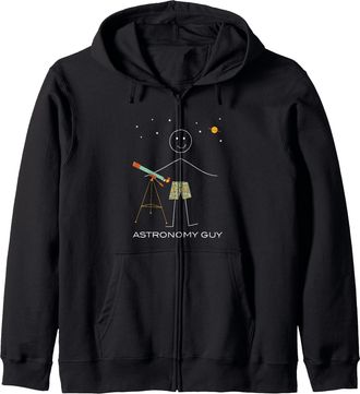 Whyitsme Design Lustiger Astronomie-Astronomie Guy Boy Astronomer Star Gazing Kapuzenjacke