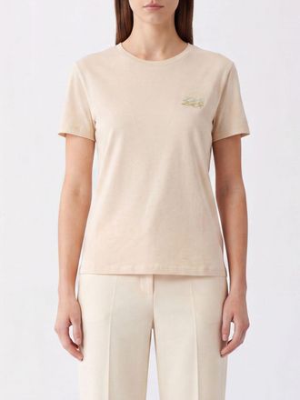 Liu Jo T-shirt en coton &agrave; manches courtes avec logo brod&eacute; sur le devant