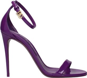 Dolce & Gabbana Femmes Sandales Cuir Violet