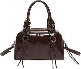 Generic Sac à bandoulière à oeillets en polyuréthane pour femme, idéal pour lécole, les voyages, café, 280.00x130.00x90.00mm