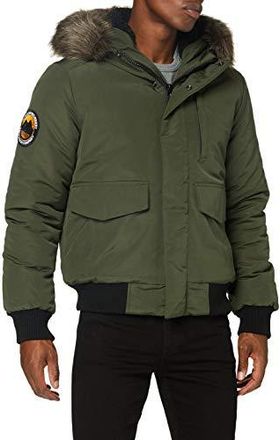 Superdry Homme Bomber Everest Kaki Militaire XXXL