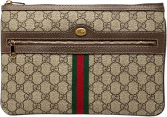Gucci Sac pochette Pre-owned - Femme - Pre-owned - Beige - Taille: ONE Size