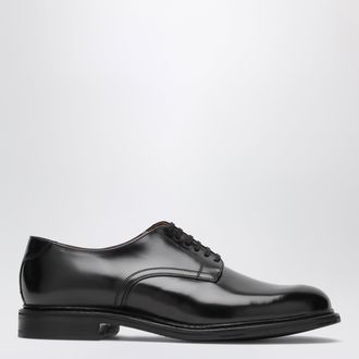Berwick 1707 Schwarze Derby-Schuhe aus Leder