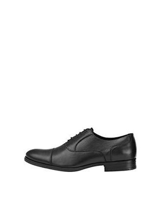 Jack & Jones Jfwdonald Leather Anthracite Noos, Derbys Homme, Gris, 40 EU