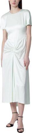 Victoria Beckham Femme, Robes, Bleu, Taille: 36 FR Gathered Detail T-Shirt Midi Dress