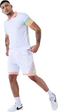 Project X Paris Short Bande colorée Blanc S