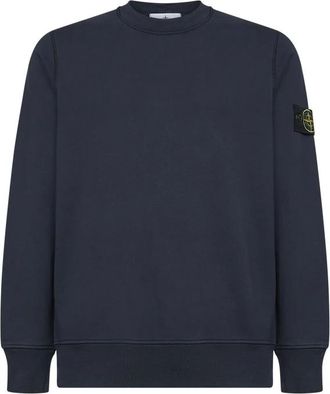Stone Island Homme, Sweatshirts et sweats &agrave; capuche, Bleu, Taille: S Crewneck SweaT-shirt
