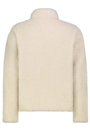 Sublevel Fleecejacke Damen Teddy Fleecejacke Teddy Optik, Stehkragen, aufgesetzte Taschen