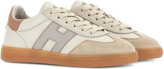 Hogan Low-Top Sneaker - Silk And Nylon Sneakers - Gr. 37,5 (EU) - in Beige - f&uuml;r Damen