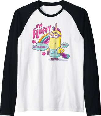 MINIONS Minions Im Fluffy and I Know It Raglan