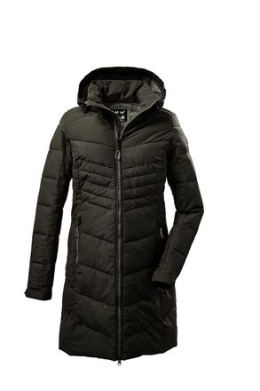 Killtec Damen Steppparka mit abzippbarer Kapuze KOW 150 WMN QLTD PRK, dunkeloliv, 38, 37421-000