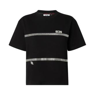 GCDS Damen Baumwoll Logo T-Shirt - - Tops - Herren - Schwarzk - XS