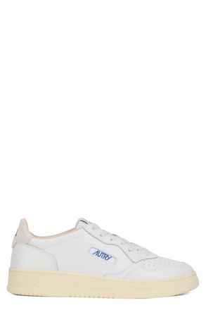 Autry High-Sole Leather Sneakers - White