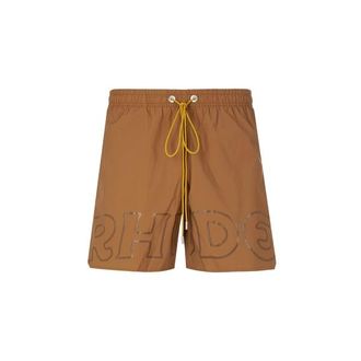 Rhude Short de bain &agrave; logo
