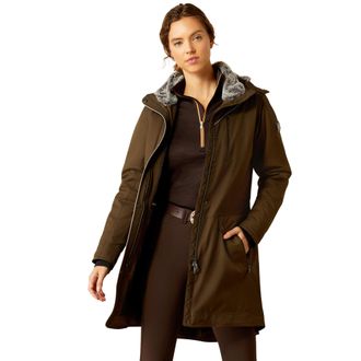 Ariat Womens Tempest Waterproof Insulated Parka Jacket Long Sleeve in Relic, Size X-Small, by Ariat