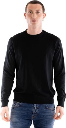 Paolo Pecora Homme, Pulls, Noir, Taille: XL Maille &agrave; col rond