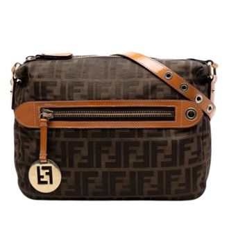 Fendi Pre-owned Toile sacs-fendi - Femme - Pre-owned - Brun - Taille: ONE Size