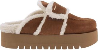 Nubikk Femme, Chaussures, Beige, Taille: 42 EU Teddy Chunky Fur Mule
