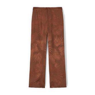 Motivi Palazzo-Hose aus Jacquard-Satin - - Trousers - Damen - Braun - XS
