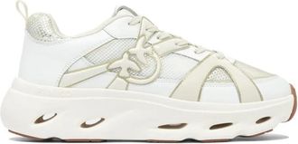 Pinko Pinko Low-Top Sneaker - Leather-Mesh Slip-On Sneakers - Gr. 36 (EU) - in Wei&szlig; - f&uuml;r Damen