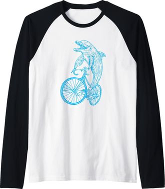 Seembo Delphin Cycling Bicycle Beach Cyclist Fish Riding Bike Raglan