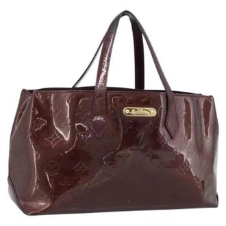 Louis Vuitton Pre-owned Vintage Amarante Patent Leather Hand Bag - - Pre-owned - Damen - Lila - ONE SIZE