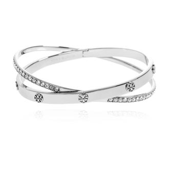 Tory Burch Armband mit schimmernden Kristallen - - Accessories - Damen - Grau - S