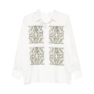 Max Mara Filtro Seidenbluse - - Blouses & Shirts - Damen - Wei&szlig; - S