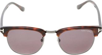 Tom Ford Lunettes de soleil Henry - Homme - Accessoires - Brun - Taille: 53 MM
