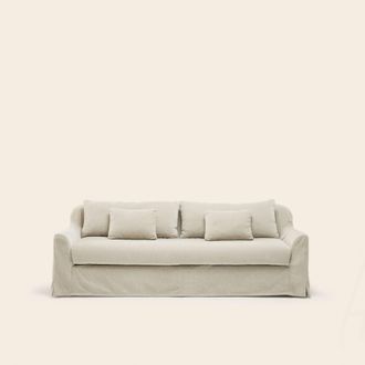 Madura Canap&eacute; 3 Places Claribel Boston pierre min&eacute;ral - BEIGE