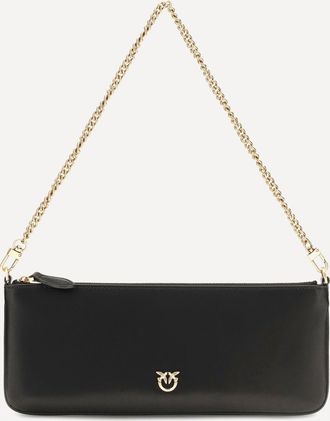 Pinko Horizontal Flat leather Shoulder Bag Female UNI