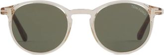 Tom Ford Eyewear lunettes de soleil &agrave; monture ronde - Tons neutres