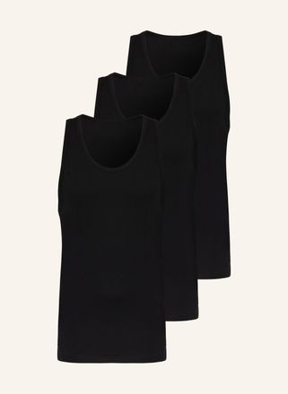 Calvin Klein 3er-Pack Unterhemden Cotton Stretch Blend schwarz